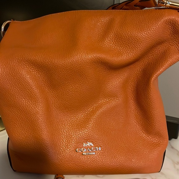 Coach | Bags | Just In Time For Fall Orange Coach Purse With Matching ...
